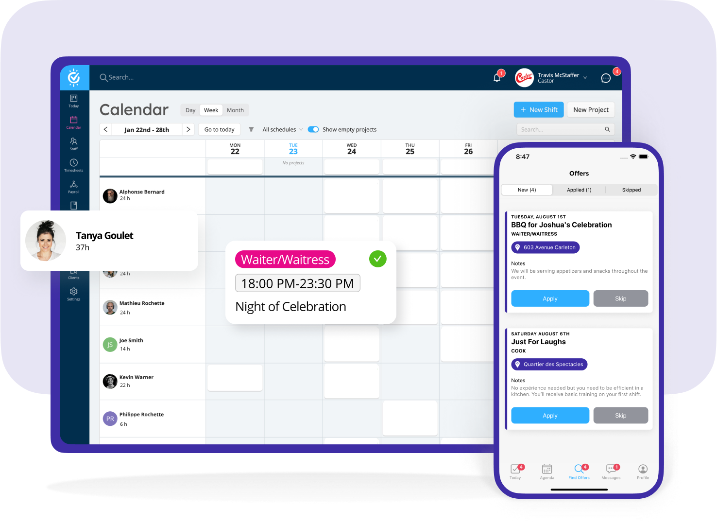 Temp Staff Management Software | Workstaff Planning & Scheduling App